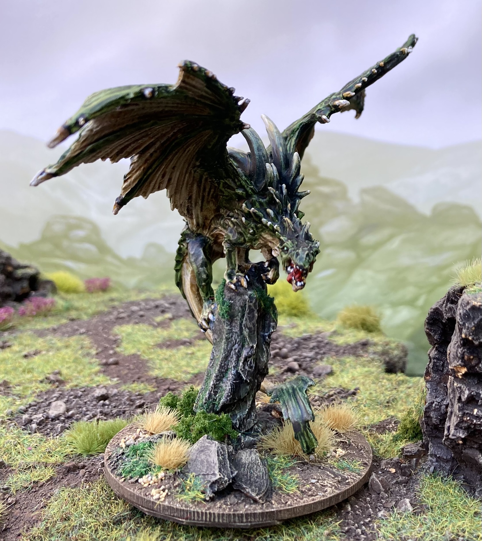 Winged Beasties – Reaper Bones Temple Dragon & Bats – mogsymakes