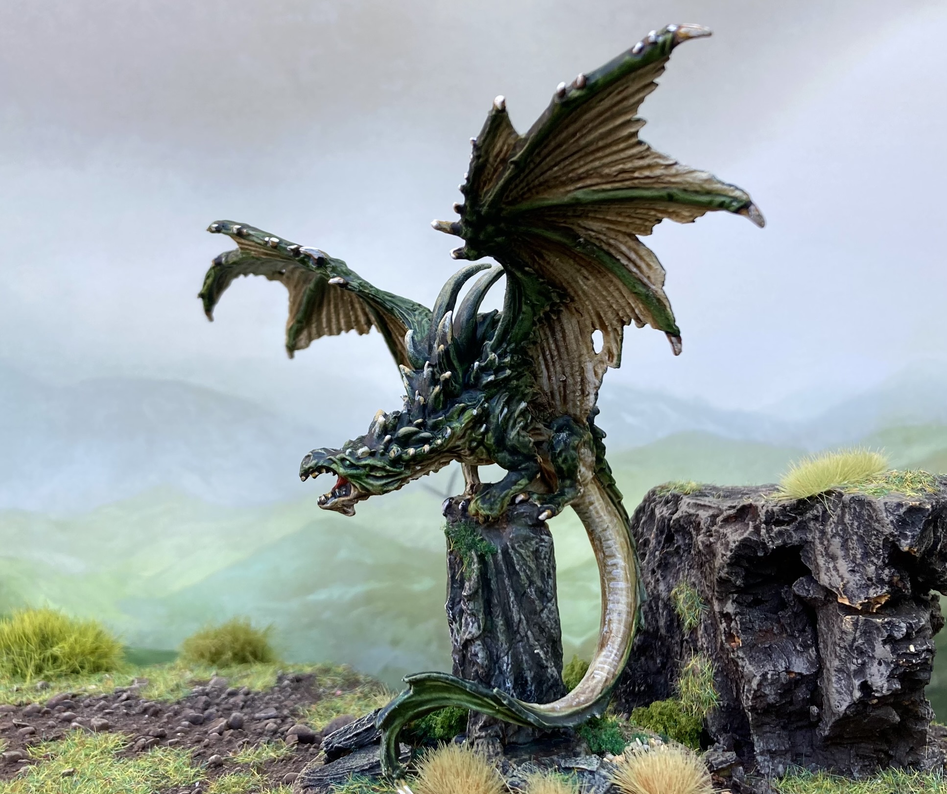 Winged Beasties – Reaper Bones Temple Dragon & Bats – mogsymakes