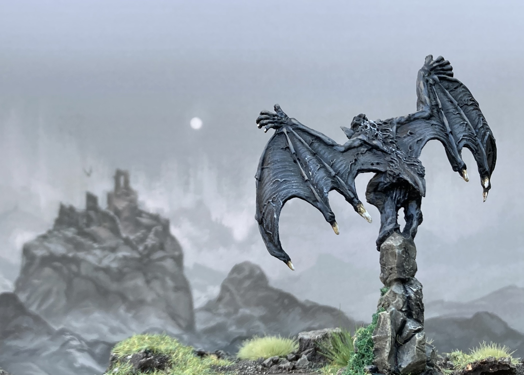 Winged Beasties – Reaper Bones Temple Dragon & Bats – mogsymakes